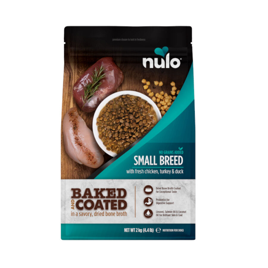 5 kg Nulo Baked & Coated Ração de Frango, Peru e Pato para Cães de Raça ...